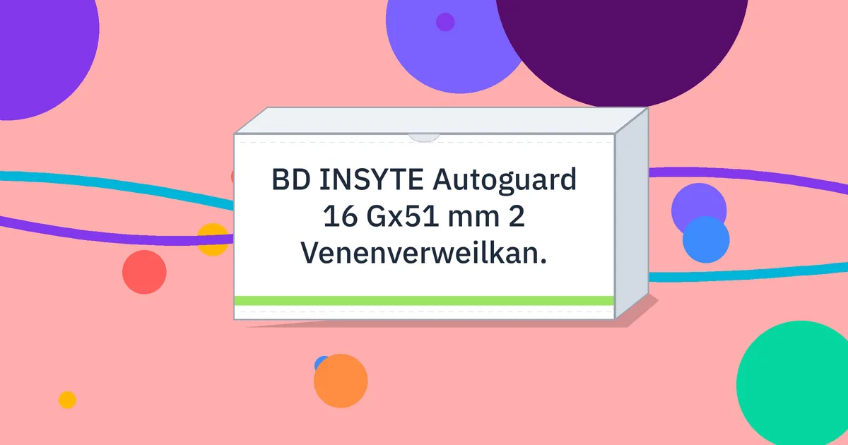Symbolbild: Packung mit der Aufschrift BD INSYTE Autoguard 16 Gx51 mm 2 Venenverweilkan. (PZN 07546742) – Verfügbarkeit und Bezug in Apotheken in Frankfurt am Main