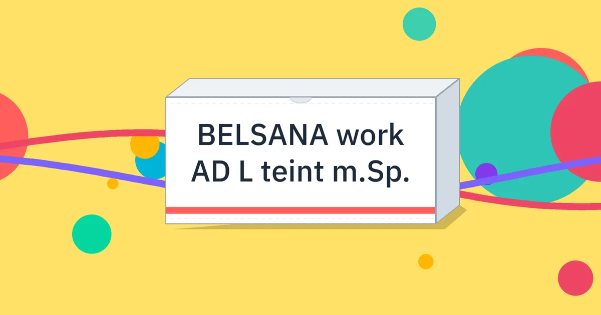 Symbolbild: Packung mit der Aufschrift BELSANA work AD L teint m.Sp. (PZN 16219864) – Verfügbarkeit und Bezug in Apotheken in Frankfurt am Main