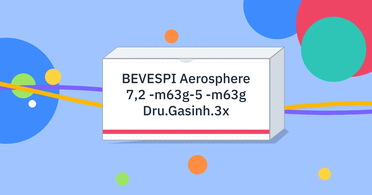Symbolbild: Packung mit der Aufschrift BEVESPI Aerosphere 7,2 -m63g-5 -m63g Dru.Gasinh.3x (PZN 18104065) – Verfügbarkeit und Bezug in Apotheken in Frankfurt am Main