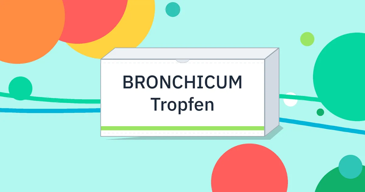 Symbolbild: Packung mit der Aufschrift BRONCHICUM Tropfen (PZN 02139736) – Verfügbarkeit und Bezug in Apotheken in Frankfurt am Main