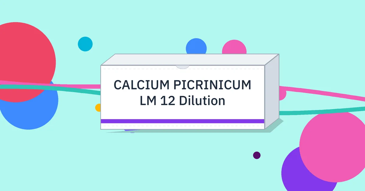 Symbolbild: Packung mit der Aufschrift CALCIUM PICRINICUM LM 12 Dilution (PZN 13410685) – Verfügbarkeit und Bezug in Apotheken in Frankfurt am Main
