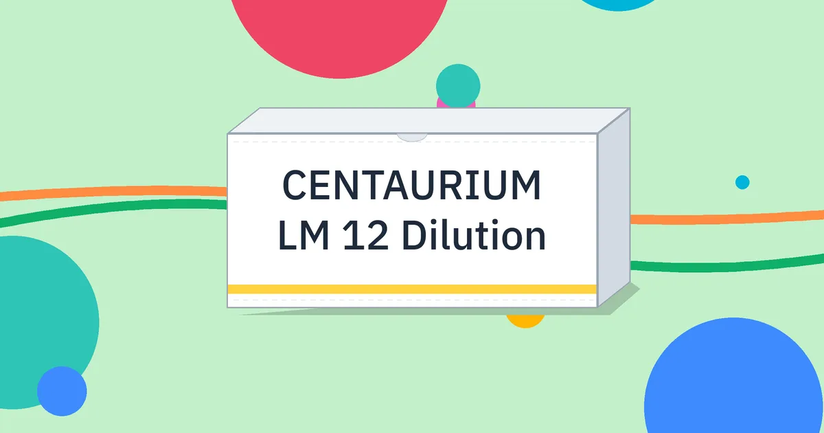 Symbolbild: Packung mit der Aufschrift CENTAURIUM LM 12 Dilution (PZN 13436153) – Verfügbarkeit und Bezug in Apotheken in Frankfurt am Main
