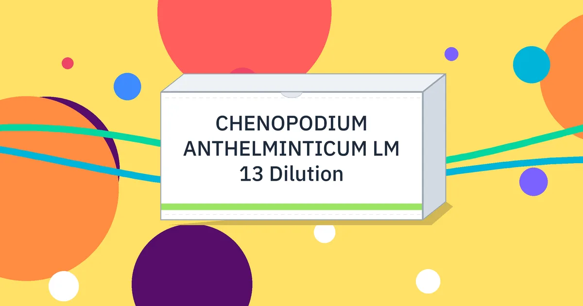 Symbolbild: Packung mit der Aufschrift CHENOPODIUM ANTHELMINTICUM LM 13 Dilution (PZN 13440829) – Verfügbarkeit und Bezug in Apotheken in Frankfurt am Main