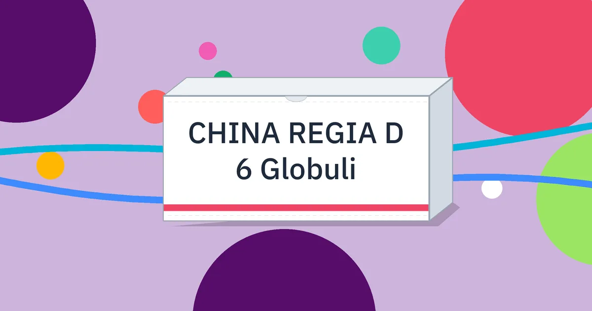 Symbolbild: Packung mit der Aufschrift CHINA REGIA D 6 Globuli (PZN 16690047) – Verfügbarkeit und Bezug in Apotheken in Frankfurt am Main