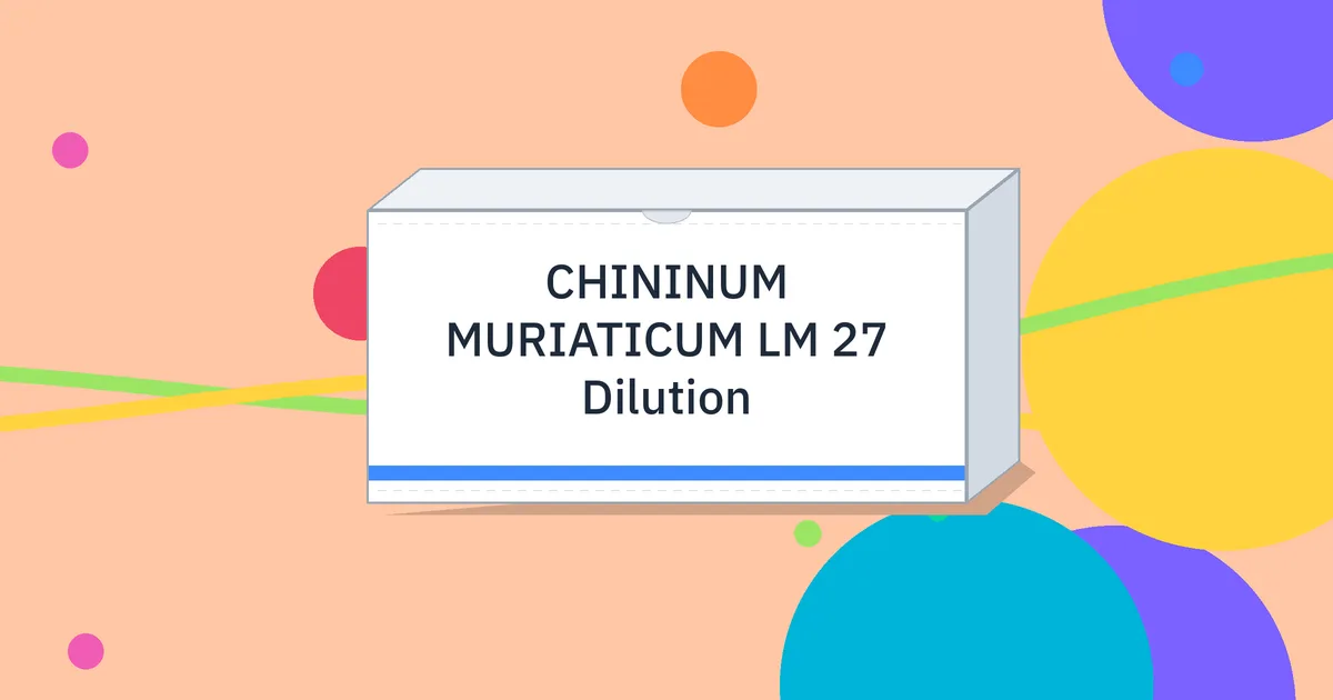 Symbolbild: Packung mit der Aufschrift CHININUM MURIATICUM LM 27 Dilution (PZN 12815339) – Verfügbarkeit und Bezug in Apotheken in Frankfurt am Main