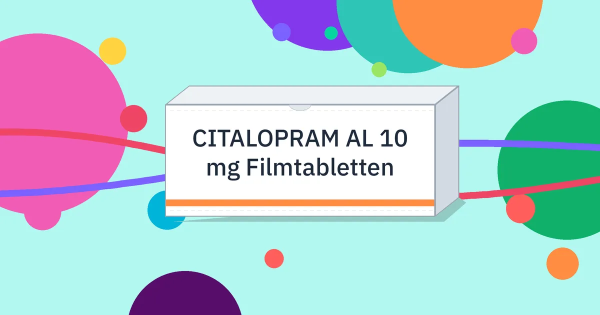 Symbolbild: Packung mit der Aufschrift CITALOPRAM AL 10 mg Filmtabletten (PZN 00419288) – Verfügbarkeit und Bezug in Apotheken in Frankfurt am Main
