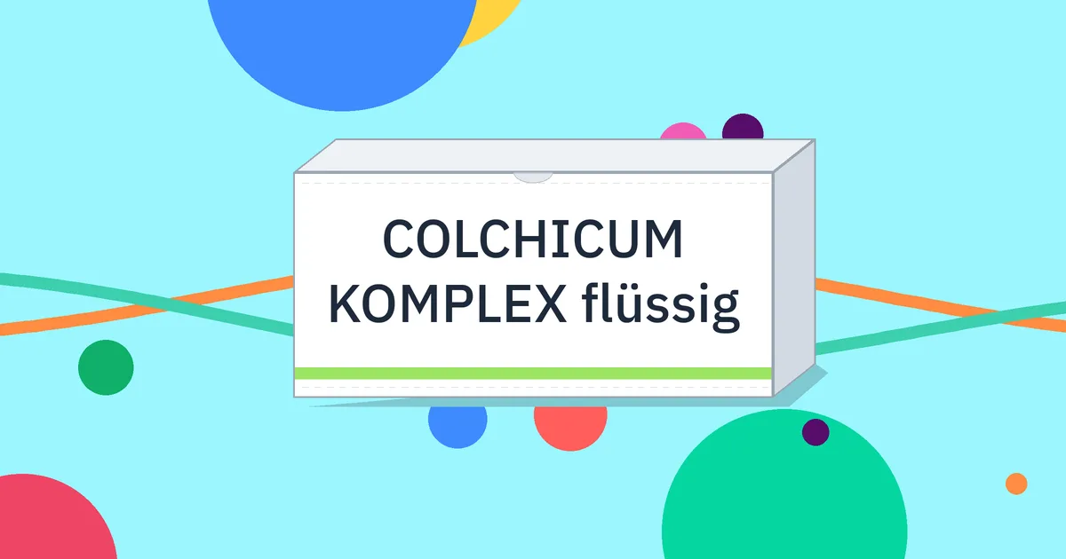 Symbolbild: Packung mit der Aufschrift COLCHICUM KOMPLEX flüssig (PZN 02193782) – Verfügbarkeit und Bezug in Apotheken in Frankfurt am Main