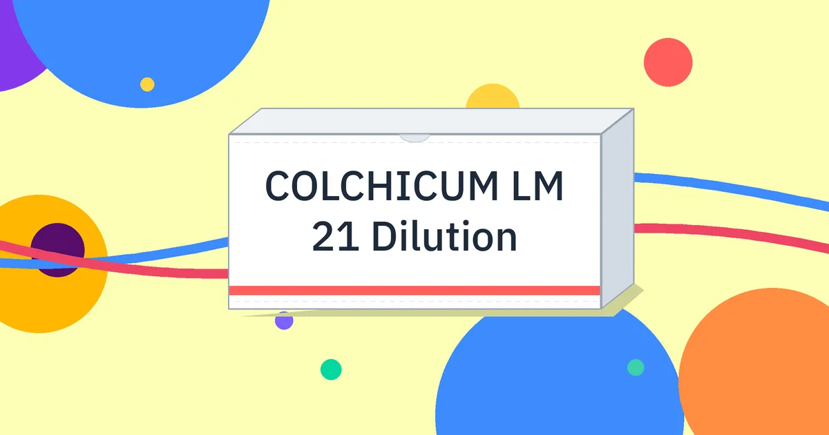 Symbolbild: Packung mit der Aufschrift COLCHICUM LM 21 Dilution (PZN 12832303) – Verfügbarkeit und Bezug in Apotheken in Frankfurt am Main
