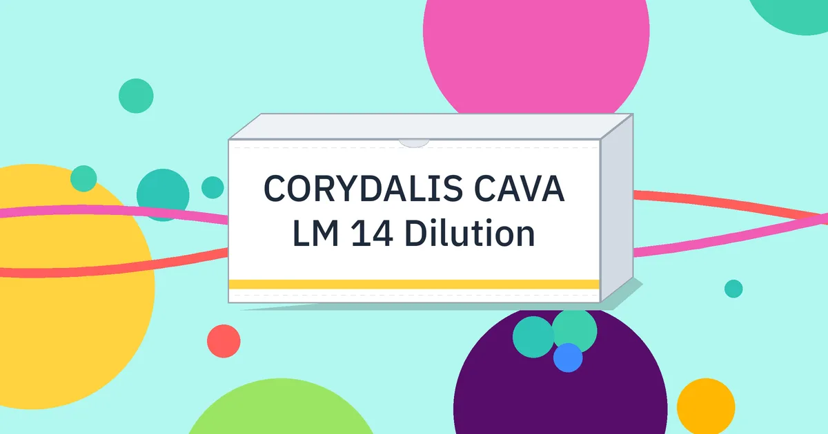 Symbolbild: Packung mit der Aufschrift CORYDALIS CAVA LM 14 Dilution (PZN 13453542) – Verfügbarkeit und Bezug in Apotheken in Frankfurt am Main
