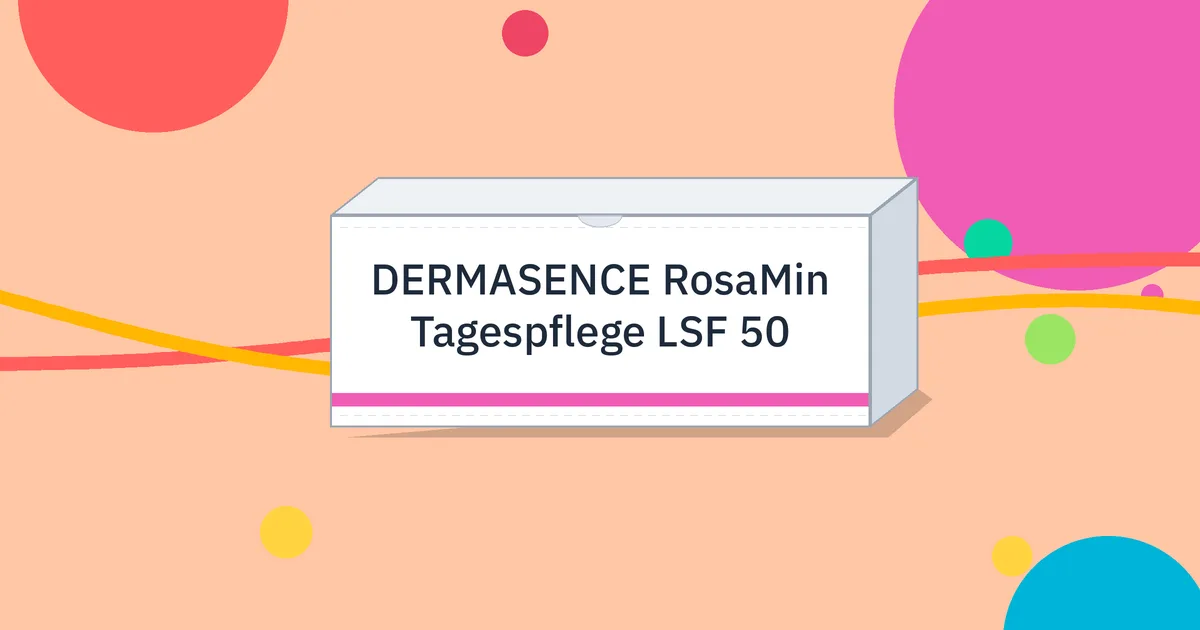 Symbolbild: Packung mit der Aufschrift DERMASENCE RosaMin Tagespflege LSF 50 (PZN 16901099) – Verfügbarkeit und Bezug in Apotheken in Frankfurt am Main