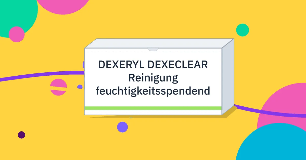 Symbolbild: Packung mit der Aufschrift DEXERYL DEXECLEAR Reinigung feuchtigkeitsspendend (PZN 19641813) – Verfügbarkeit und Bezug in Apotheken in Frankfurt am Main