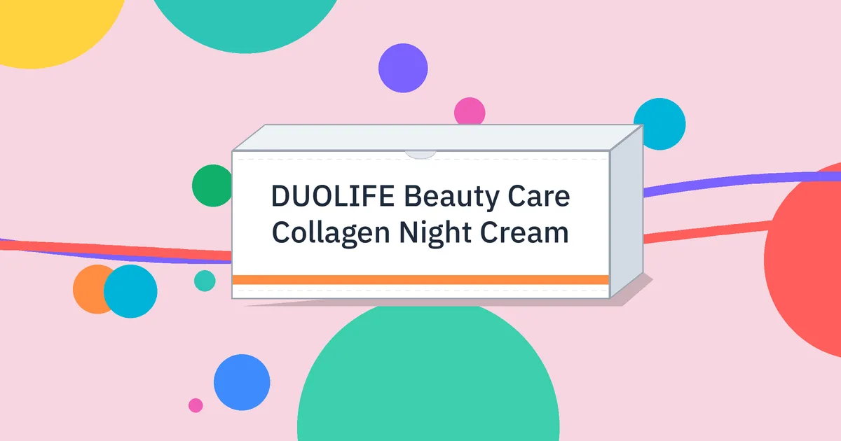 Symbolbild: Packung mit der Aufschrift DUOLIFE Beauty Care Collagen Night Cream (PZN 18063716) – Verfügbarkeit und Bezug in Apotheken in Frankfurt am Main