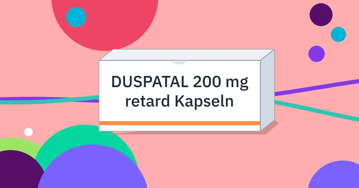 Symbolbild: Packung mit der Aufschrift DUSPATAL 200 mg retard Kapseln (PZN 09648228) – Verfügbarkeit und Bezug in Apotheken in Frankfurt am Main