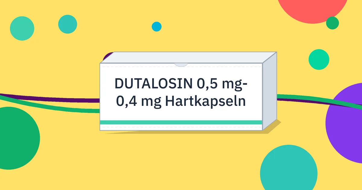 Symbolbild: Packung mit der Aufschrift DUTALOSIN 0,5 mg-0,4 mg Hartkapseln (PZN 15866432) – Verfügbarkeit und Bezug in Apotheken in Frankfurt am Main