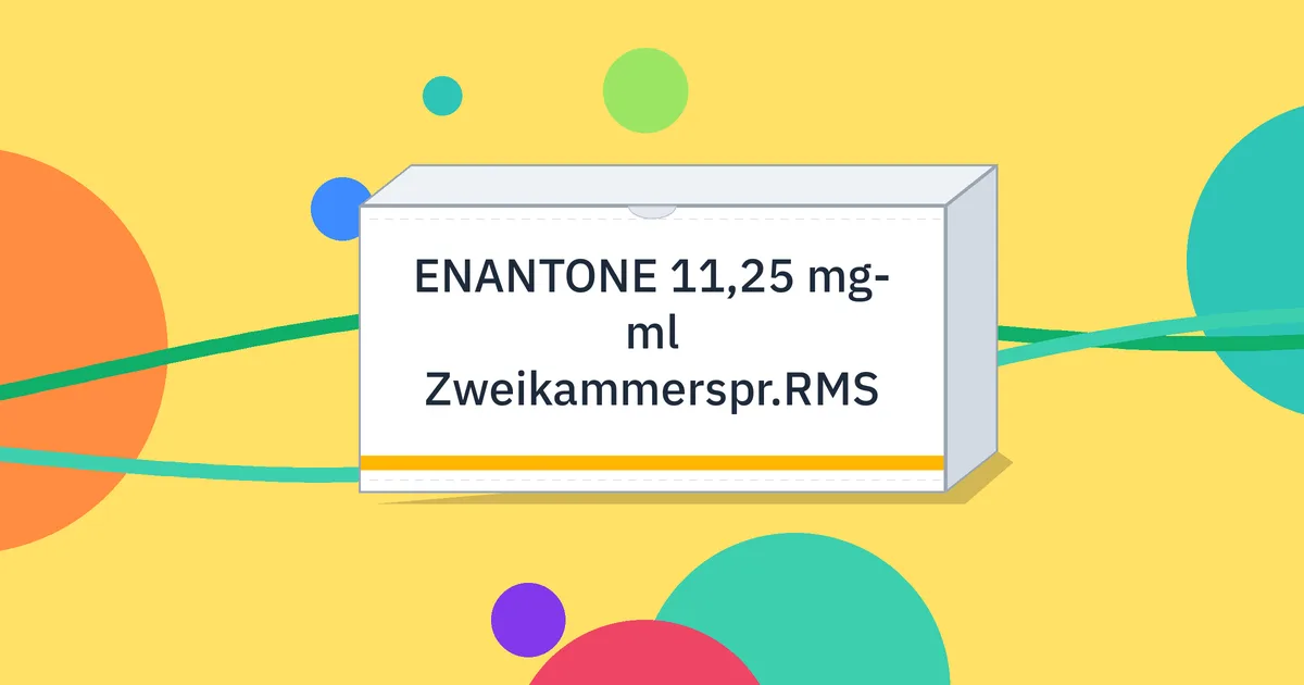 Symbolbild: Packung mit der Aufschrift ENANTONE 11,25 mg-ml Zweikammerspr.RMS (PZN 20177321) – Verfügbarkeit und Bezug in Apotheken in Frankfurt am Main