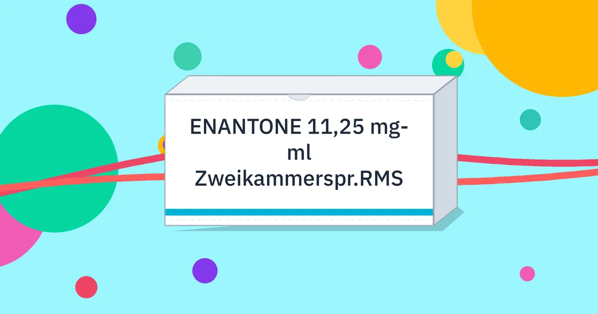 Symbolbild: Packung mit der Aufschrift ENANTONE 11,25 mg-ml Zweikammerspr.RMS (PZN 11230157) – Verfügbarkeit und Bezug in Apotheken in Frankfurt am Main