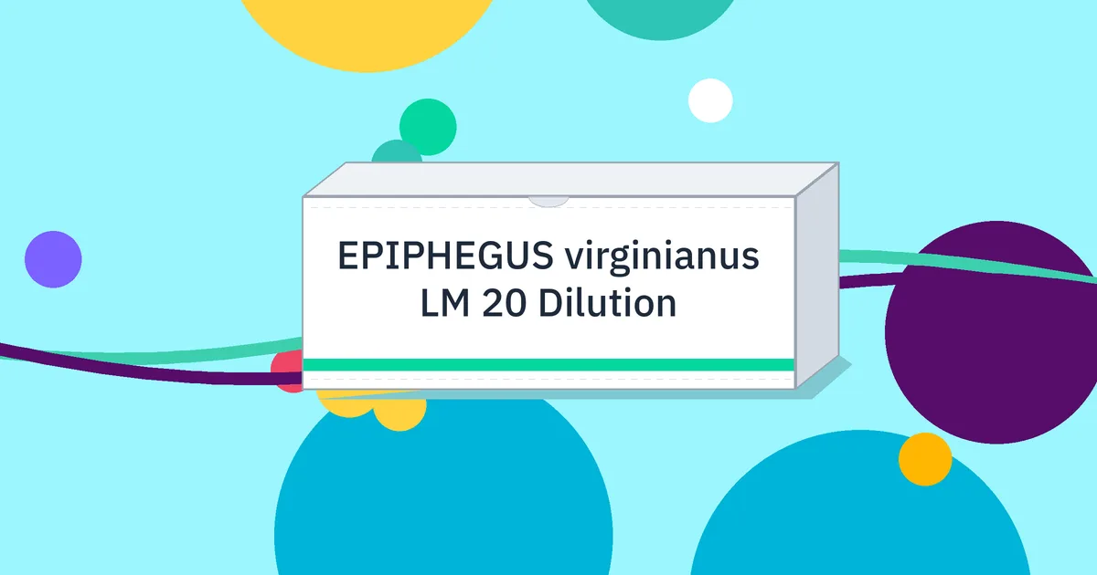 Symbolbild: Packung mit der Aufschrift EPIPHEGUS virginianus LM 20 Dilution (PZN 13472663) – Verfügbarkeit und Bezug in Apotheken in Frankfurt am Main