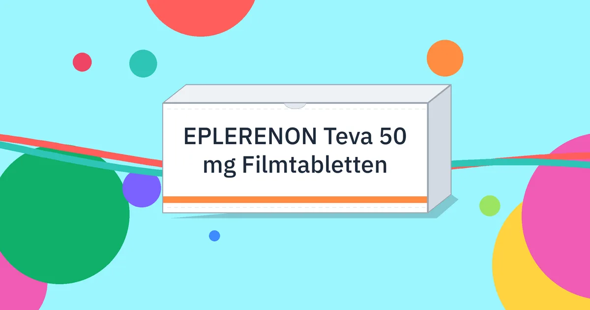 Symbolbild: Packung mit der Aufschrift EPLERENON Teva 50 mg Filmtabletten (PZN 17978744) – Verfügbarkeit und Bezug in Apotheken in Frankfurt am Main