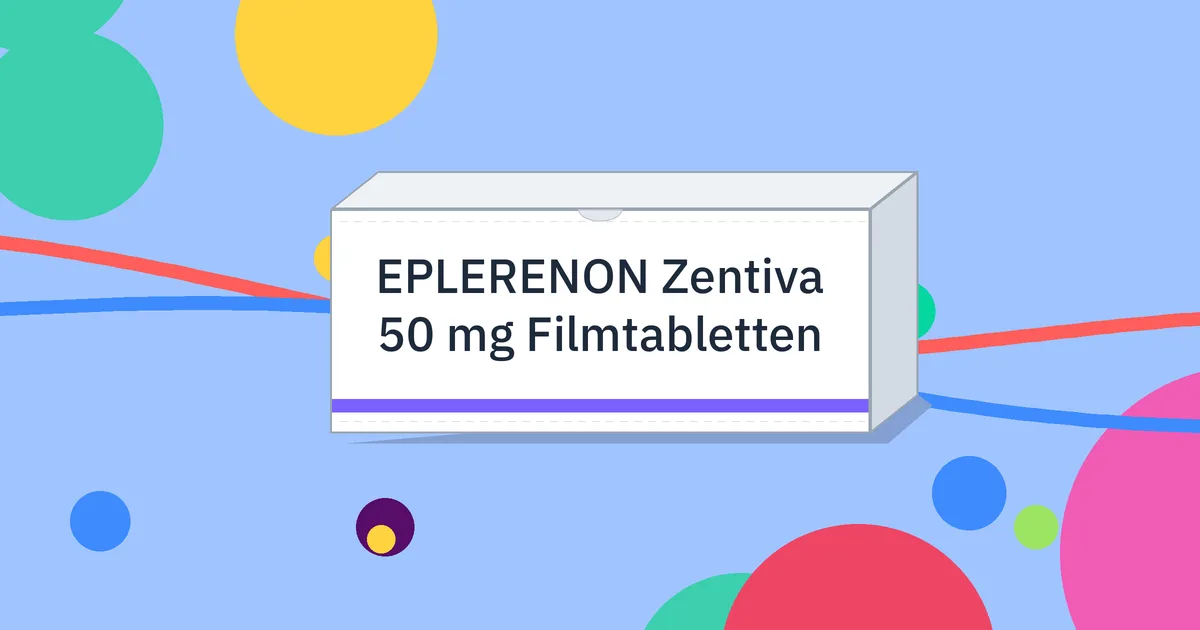 Symbolbild: Packung mit der Aufschrift EPLERENON Zentiva 50 mg Filmtabletten (PZN 10542216) – Verfügbarkeit und Bezug in Apotheken in Frankfurt am Main