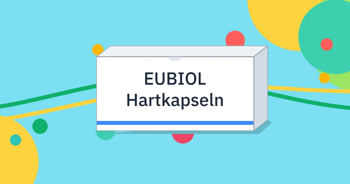 Symbolbild: Packung mit der Aufschrift EUBIOL Hartkapseln (PZN 06425054) – Verfügbarkeit und Bezug in Apotheken in Frankfurt am Main