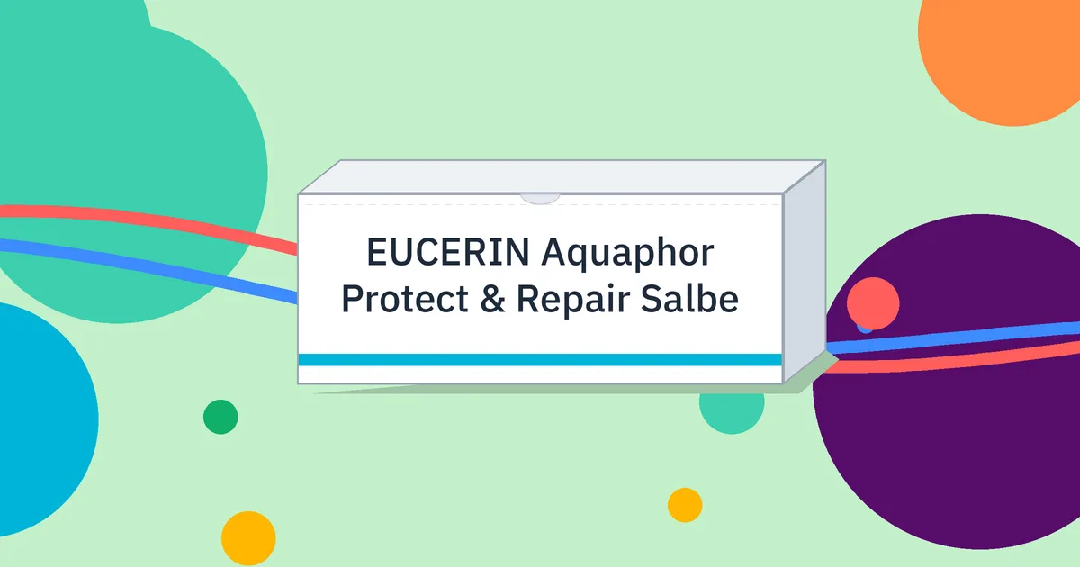 Symbolbild: Packung mit der Aufschrift EUCERIN Aquaphor Protect & Repair Salbe (PZN 10779409) – Verfügbarkeit und Bezug in Apotheken in Frankfurt am Main