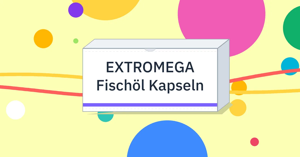 Symbolbild: Packung mit der Aufschrift EXTROMEGA Fischöl Kapseln (PZN 17890386) – Verfügbarkeit und Bezug in Apotheken in Frankfurt am Main