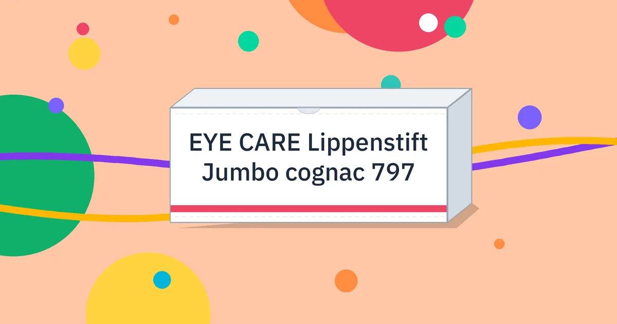 Symbolbild: Packung mit der Aufschrift EYE CARE Lippenstift Jumbo cognac 797 (PZN 11058356) – Verfügbarkeit und Bezug in Apotheken in Frankfurt am Main