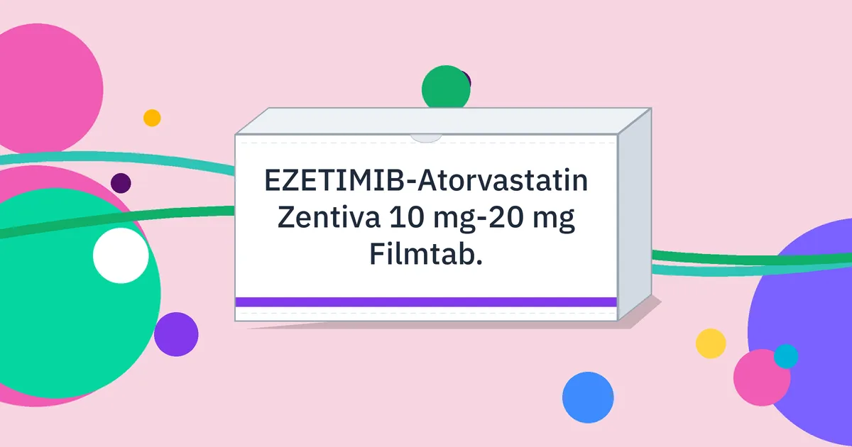 Symbolbild: Packung mit der Aufschrift EZETIMIB-Atorvastatin Zentiva 10 mg-20 mg Filmtab. (PZN 19491130) – Verfügbarkeit und Bezug in Apotheken in Frankfurt am Main