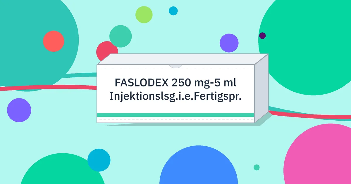 Symbolbild: Packung mit der Aufschrift FASLODEX 250 mg-5 ml Injektionslsg.i.e.Fertigspr. (PZN 15786638) – Verfügbarkeit und Bezug in Apotheken in Frankfurt am Main
