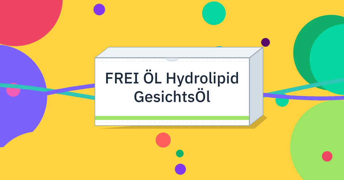 Symbolbild: Packung mit der Aufschrift FREI ÖL Hydrolipid GesichtsÖl (PZN 11359000) – Verfügbarkeit und Bezug in Apotheken in Frankfurt am Main