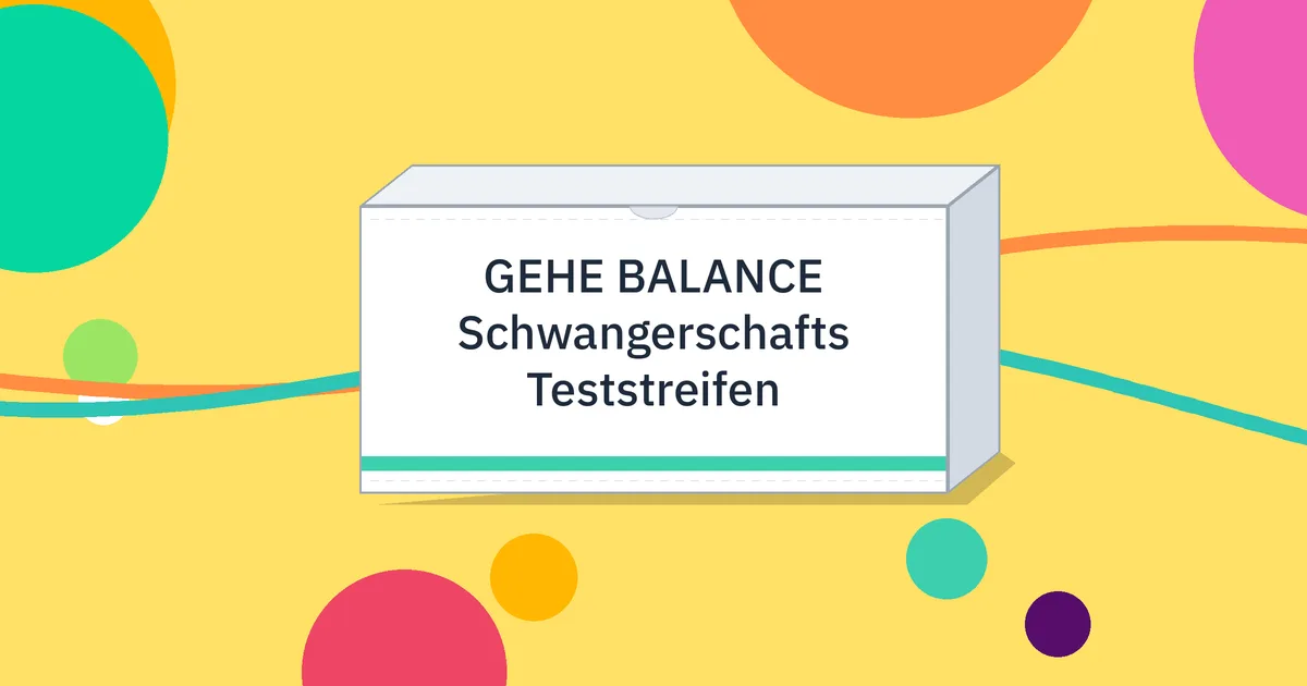 Symbolbild: Packung mit der Aufschrift GEHE BALANCE Schwangerschafts Teststreifen (PZN 05950516) – Verfügbarkeit und Bezug in Apotheken in Frankfurt am Main