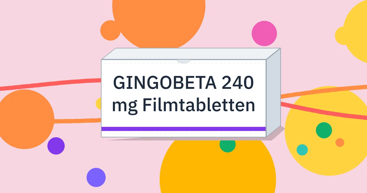Symbolbild: Packung mit der Aufschrift GINGOBETA 240 mg Filmtabletten (PZN 14259724) – Verfügbarkeit und Bezug in Apotheken in Frankfurt am Main