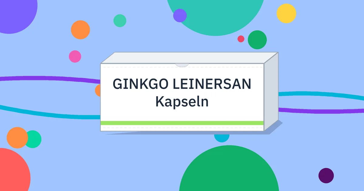 Symbolbild: Packung mit der Aufschrift GINKGO LEINERSAN Kapseln (PZN 19509634) – Verfügbarkeit und Bezug in Apotheken in Frankfurt am Main