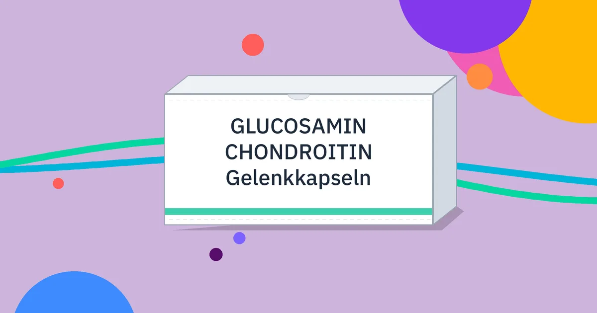 Symbolbild: Packung mit der Aufschrift GLUCOSAMIN CHONDROITIN Gelenkkapseln (PZN 04837640) – Verfügbarkeit und Bezug in Apotheken in Frankfurt am Main