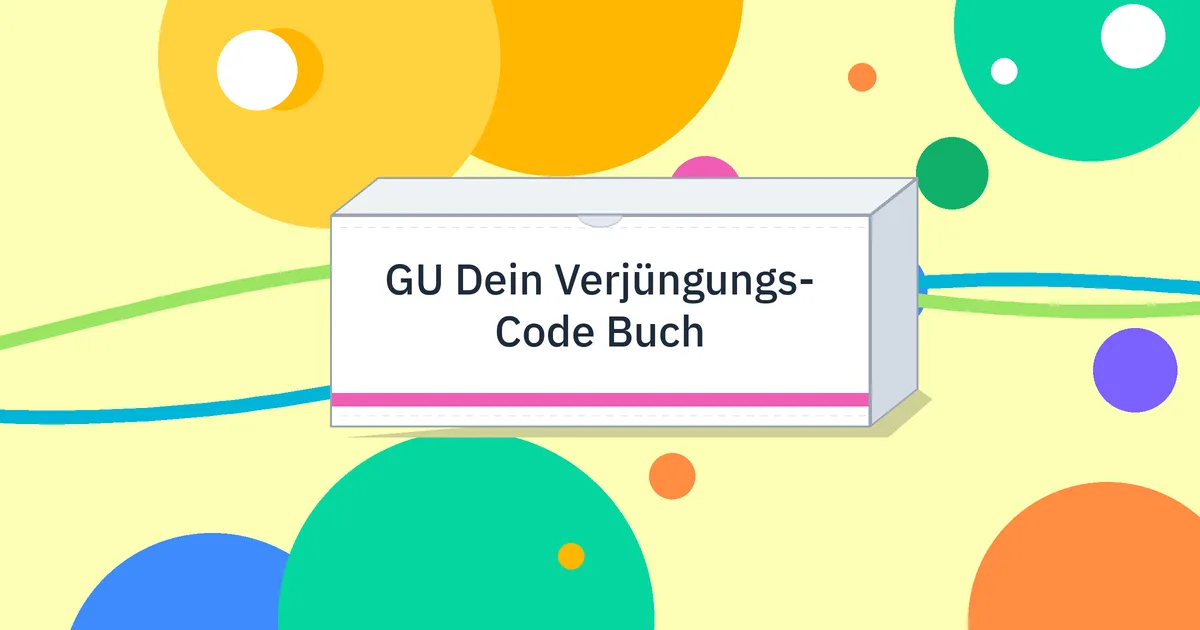 Symbolbild: Packung mit der Aufschrift GU Dein Verjüngungs-Code Buch (PZN 19850439) – Verfügbarkeit und Bezug in Apotheken in Frankfurt am Main