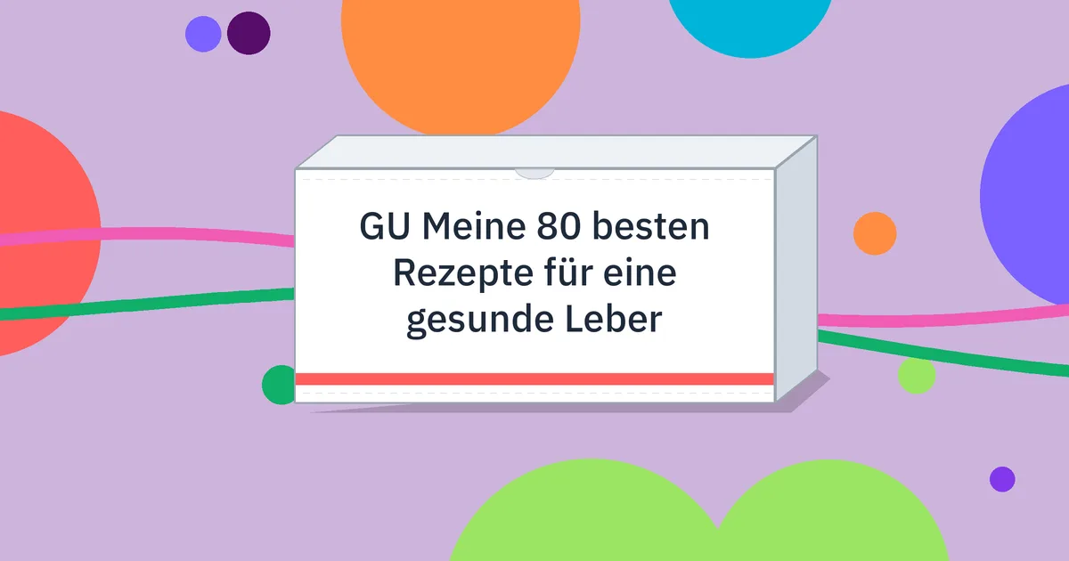 Symbolbild: Packung mit der Aufschrift GU Meine 80 besten Rezepte für eine gesunde Leber (PZN 20844177) – Verfügbarkeit und Bezug in Apotheken in Frankfurt am Main