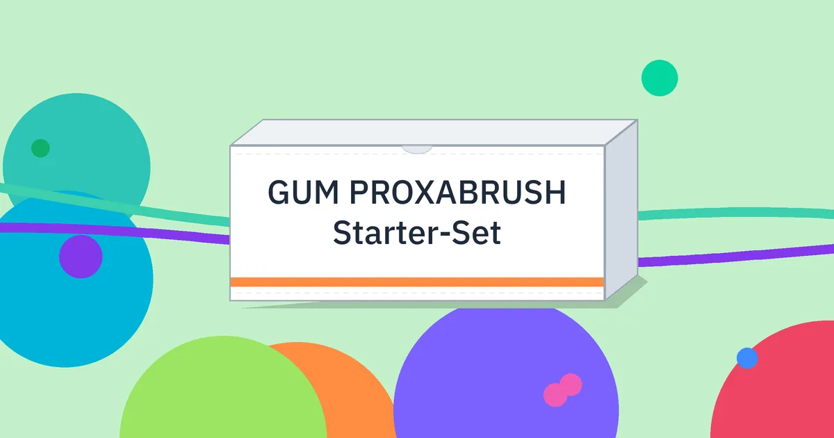 Symbolbild: Packung mit der Aufschrift GUM PROXABRUSH Starter-Set (PZN 11347971) – Verfügbarkeit und Bezug in Apotheken in Frankfurt am Main
