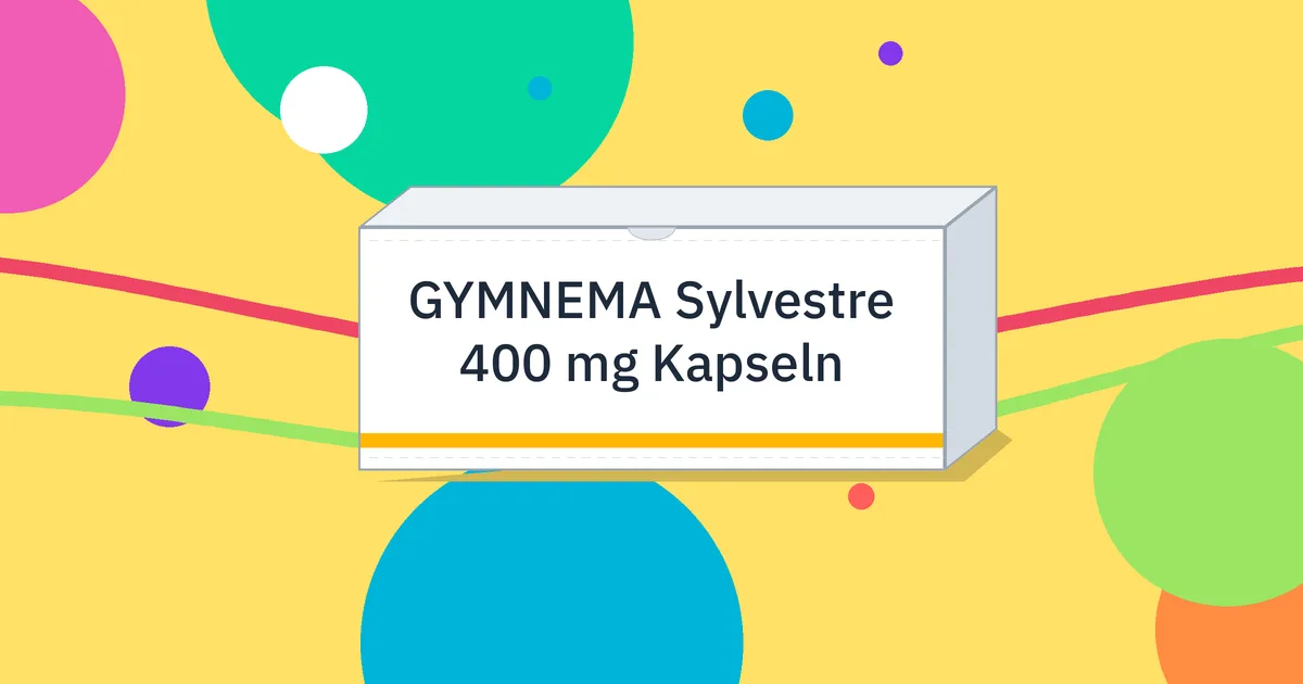 Symbolbild: Packung mit der Aufschrift GYMNEMA Sylvestre 400 mg Kapseln (PZN 14167063) – Verfügbarkeit und Bezug in Apotheken in Frankfurt am Main