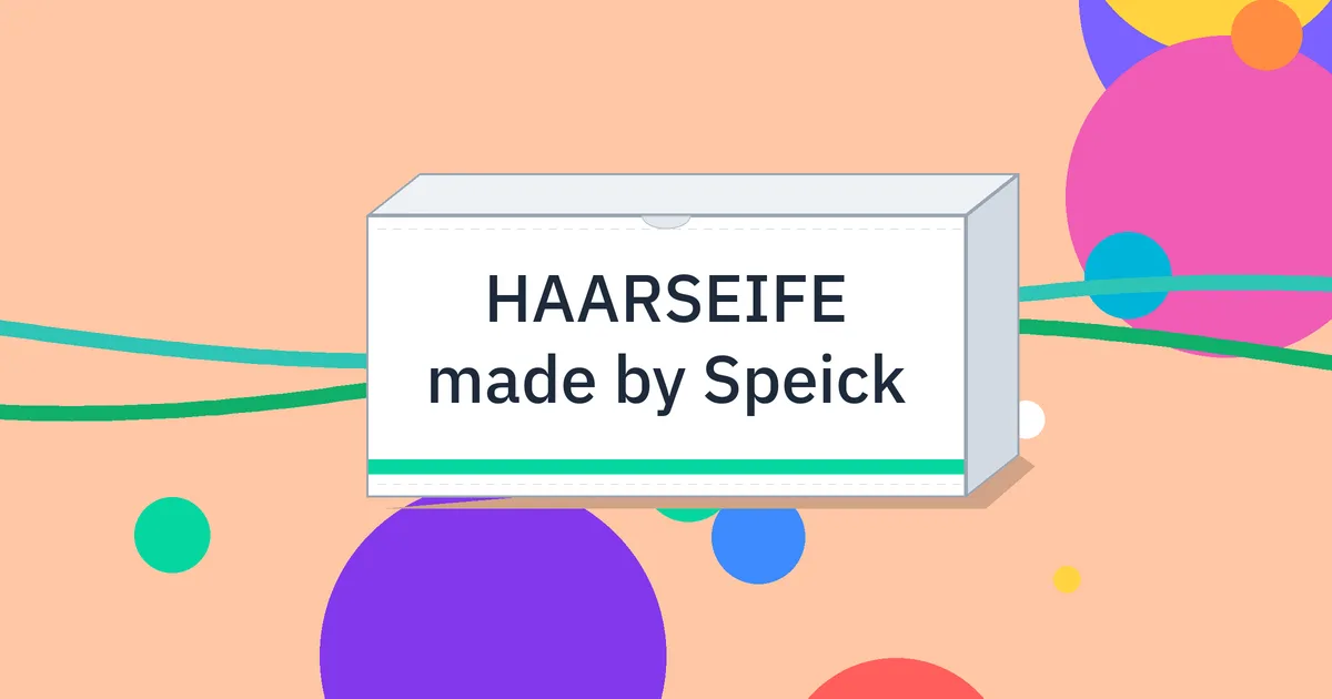 Symbolbild: Packung mit der Aufschrift HAARSEIFE made by Speick (PZN 14237734) – Verfügbarkeit und Bezug in Apotheken in Frankfurt am Main