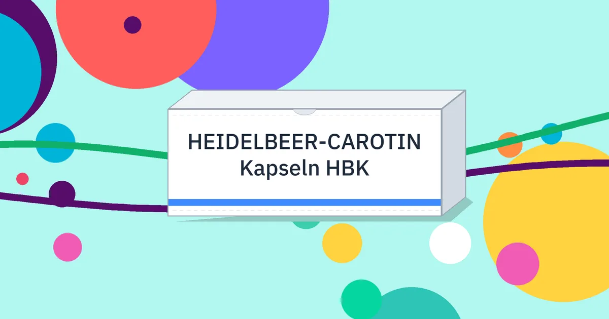 Symbolbild: Packung mit der Aufschrift HEIDELBEER-CAROTIN Kapseln HBK (PZN 04846691) – Verfügbarkeit und Bezug in Apotheken in Frankfurt am Main