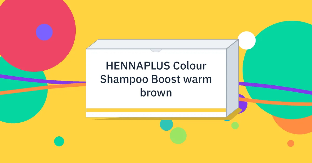 Symbolbild: Packung mit der Aufschrift HENNAPLUS Colour Shampoo Boost warm brown (PZN 01149655) – Verfügbarkeit und Bezug in Apotheken in Frankfurt am Main
