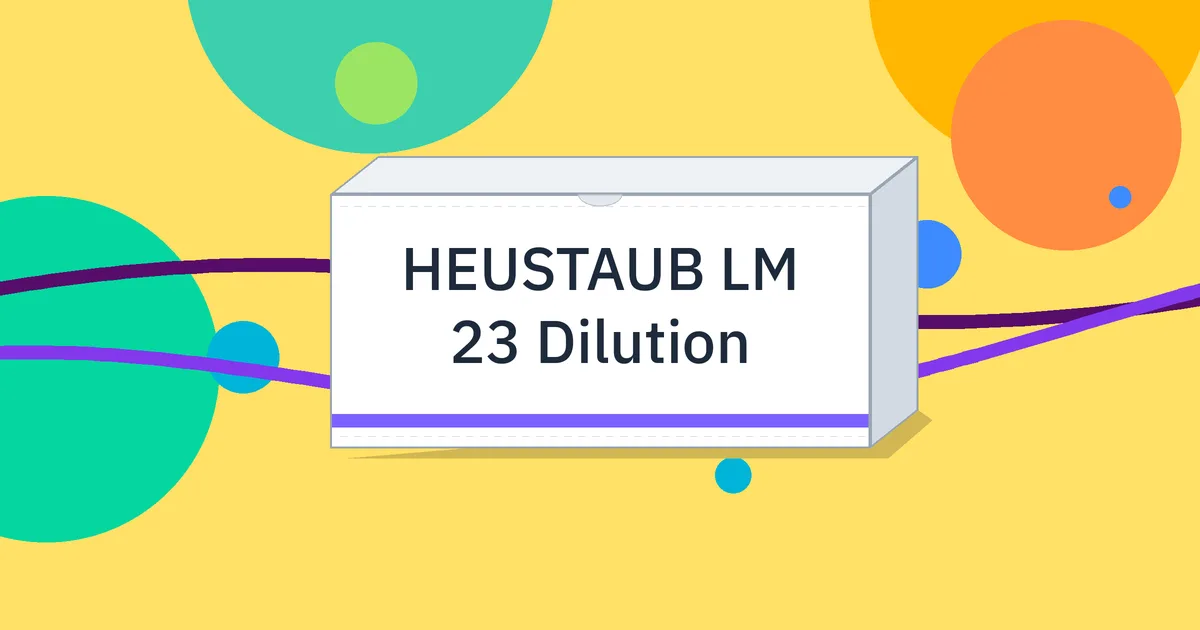 Symbolbild: Packung mit der Aufschrift HEUSTAUB LM 23 Dilution (PZN 12888479) – Verfügbarkeit und Bezug in Apotheken in Frankfurt am Main