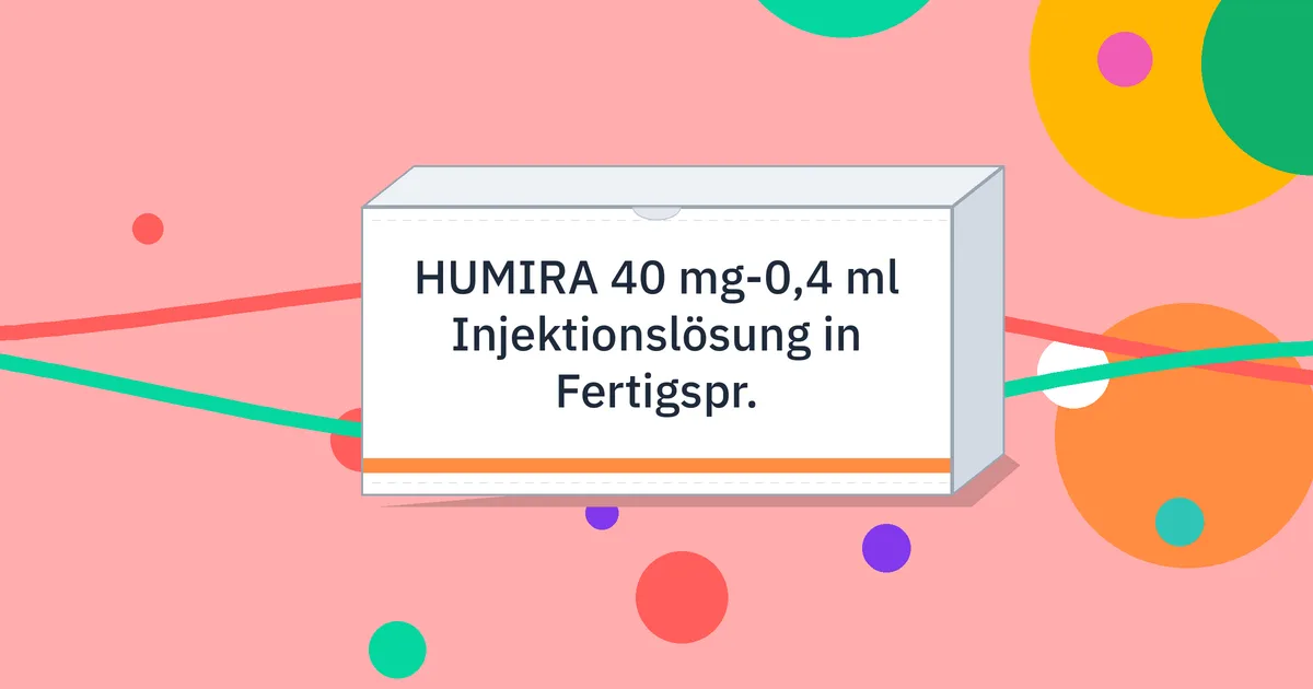 Symbolbild: Packung mit der Aufschrift HUMIRA 40 mg-0,4 ml Injektionslösung in Fertigspr. (PZN 18843213) – Verfügbarkeit und Bezug in Apotheken in Frankfurt am Main