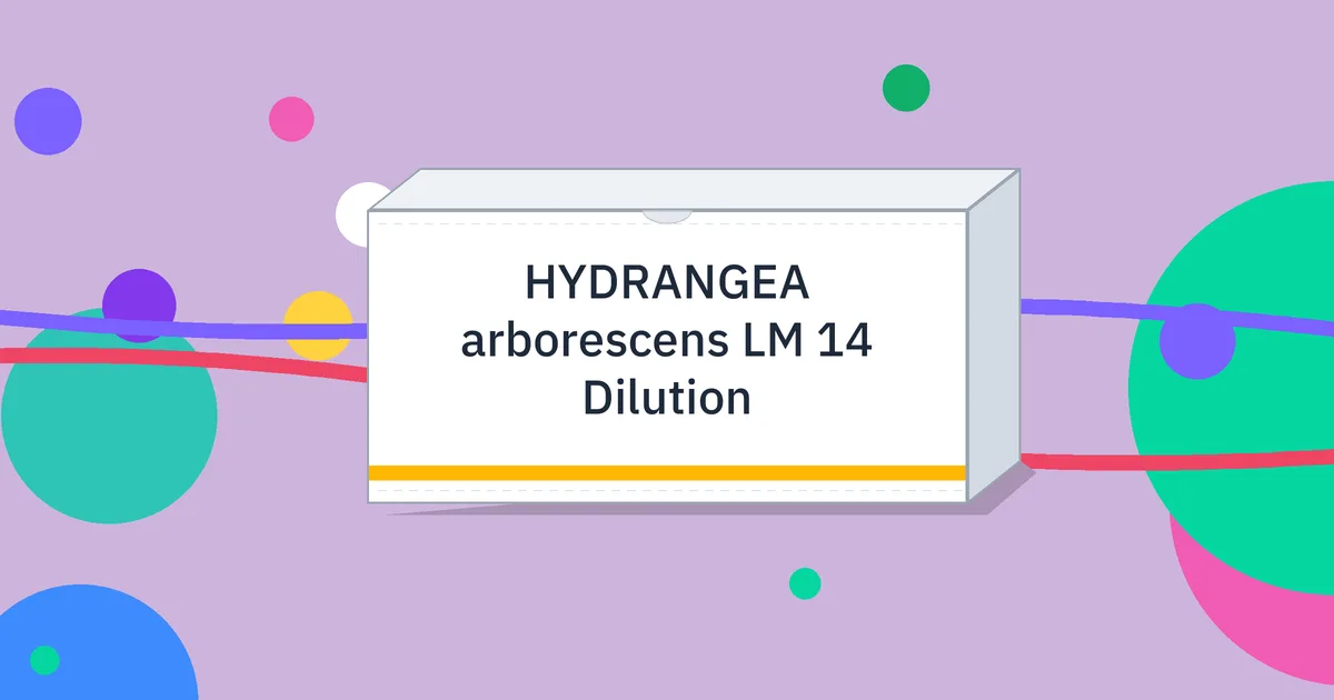 Symbolbild: Packung mit der Aufschrift HYDRANGEA arborescens LM 14 Dilution (PZN 13556325) – Verfügbarkeit und Bezug in Apotheken in Frankfurt am Main