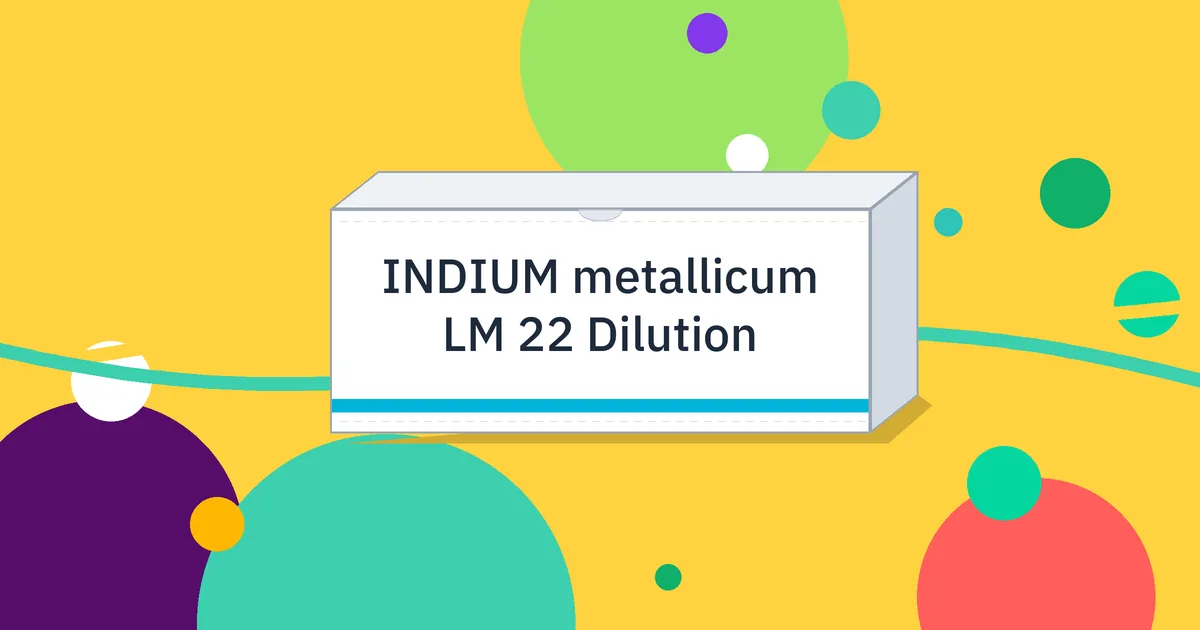 Symbolbild: Packung mit der Aufschrift INDIUM metallicum LM 22 Dilution (PZN 12912686) – Verfügbarkeit und Bezug in Apotheken in Frankfurt am Main