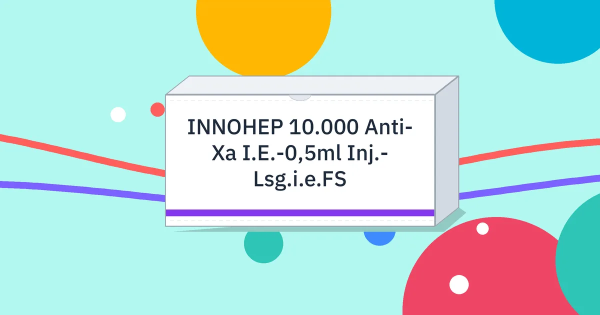 Symbolbild: Packung mit der Aufschrift INNOHEP 10.000 Anti-Xa I.E.-0,5ml Inj.-Lsg.i.e.FS (PZN 14022867) – Verfügbarkeit und Bezug in Apotheken in Frankfurt am Main