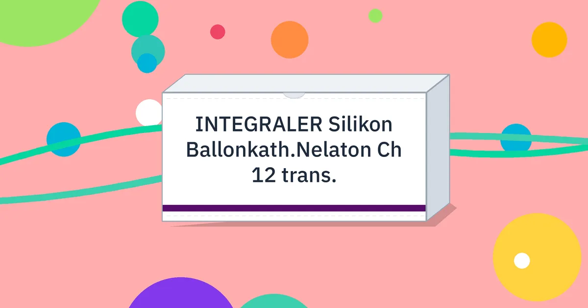 Symbolbild: Packung mit der Aufschrift INTEGRALER Silikon Ballonkath.Nelaton Ch 12 trans. (PZN 16824996) – Verfügbarkeit und Bezug in Apotheken in Frankfurt am Main