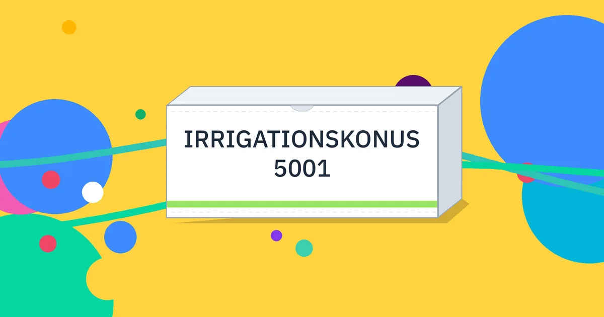 Symbolbild: Packung mit der Aufschrift IRRIGATIONSKONUS 5001 (PZN 01325543) – Verfügbarkeit und Bezug in Apotheken in Frankfurt am Main