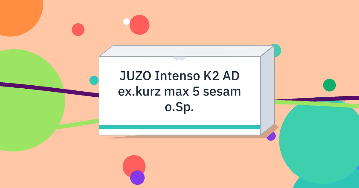 Symbolbild: Packung mit der Aufschrift JUZO Intenso K2 AD ex.kurz max 5 sesam o.Sp. (PZN 18617468) – Verfügbarkeit und Bezug in Apotheken in Frankfurt am Main