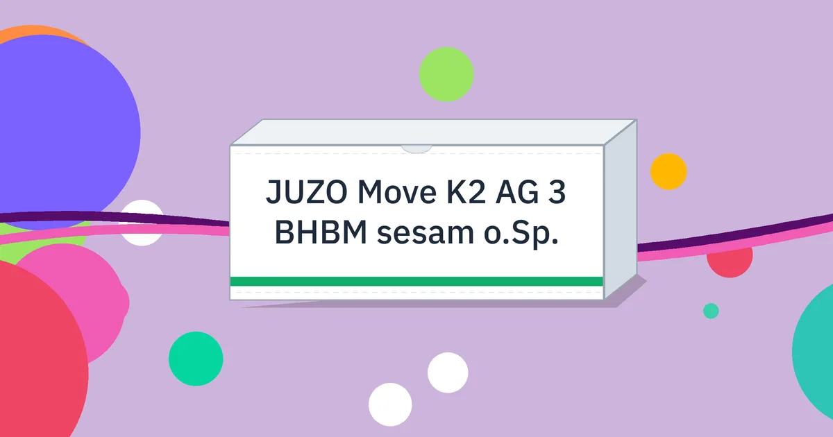 Symbolbild: Packung mit der Aufschrift JUZO Move K2 AG 3 BHBM sesam o.Sp. (PZN 18526671) – Verfügbarkeit und Bezug in Apotheken in Frankfurt am Main